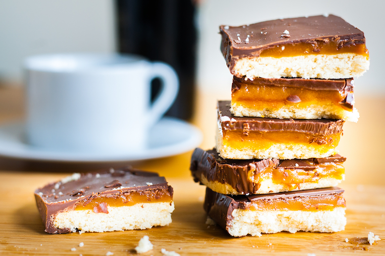 Salted Caramel Millionaire’s Shortbread - Accent Catering